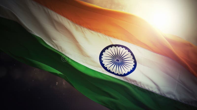 AI Generated Creative Illustration with Indian Flag Concept Stock ...