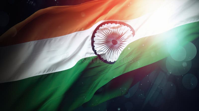 AI Generated Creative Illustration with Indian Flag Concept Stock ...