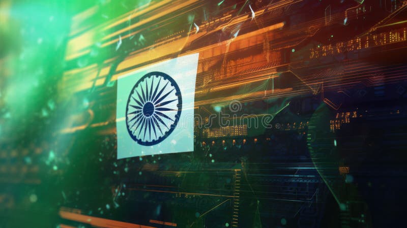AI Generated Creative Illustration with Indian Flag Concept Stock ...