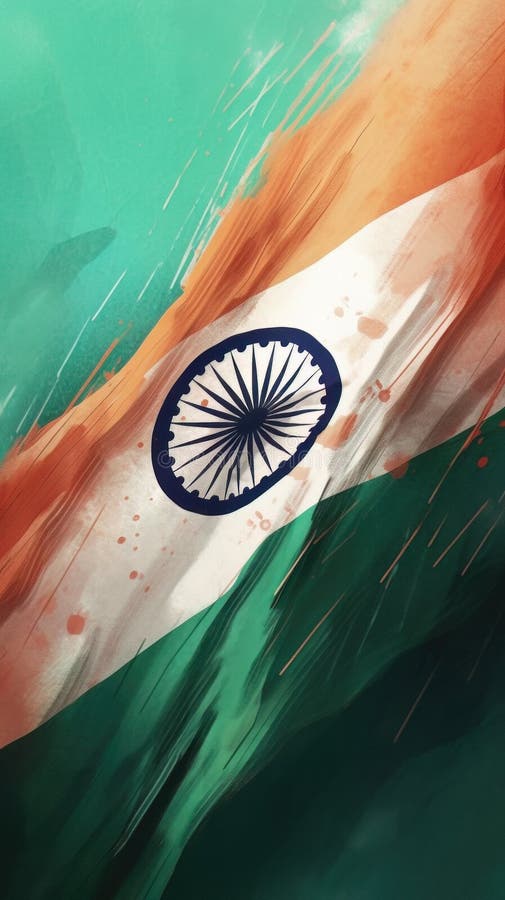 AI Generated Creative Illustration with Indian Flag Concept Stock ...