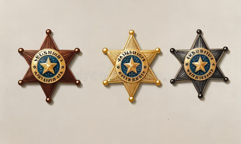 Three police badges stock illustration. Illustration of decor - 330494314 Three police badges stock illustration. Illustration of decor - 330494314