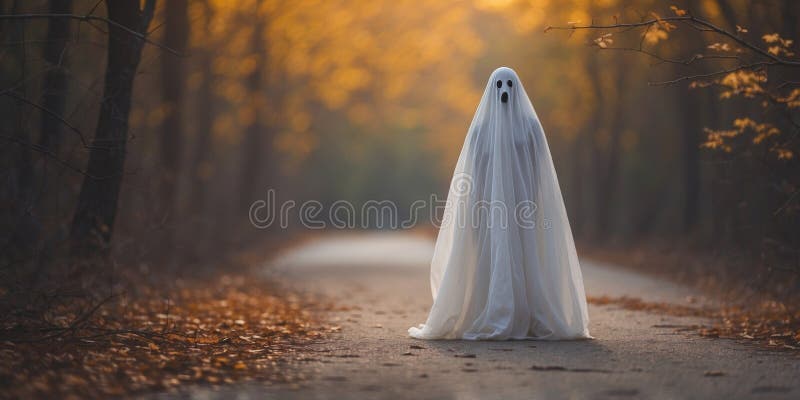 A Creative Representation of a Ghost in a Whimsical Style. Stock Image ...