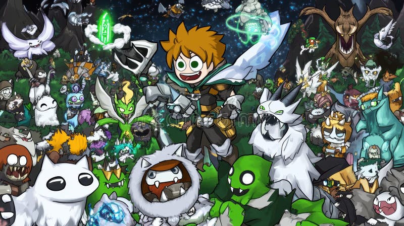 AI-Generated Creature Collection Stock Illustration - Illustration of ...