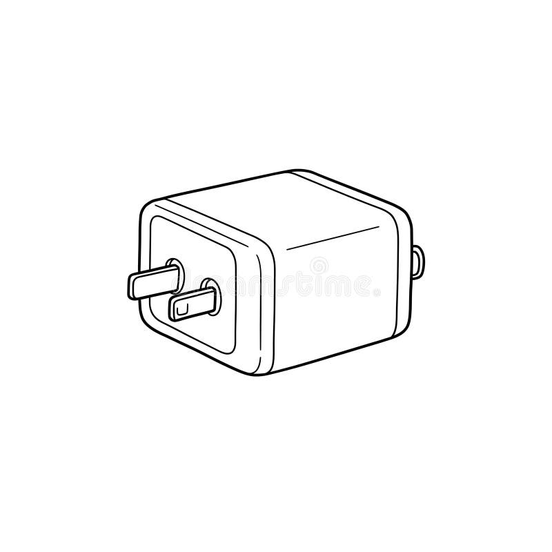 AI-Generated Cube Power Adapter Stock Illustration - Illustration of ...