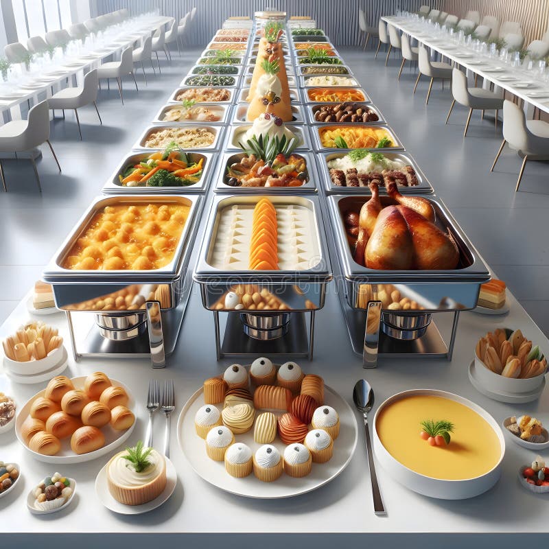 AI-Generated Culinary Showcase: a Stunningly Unique Buffet Experience ...