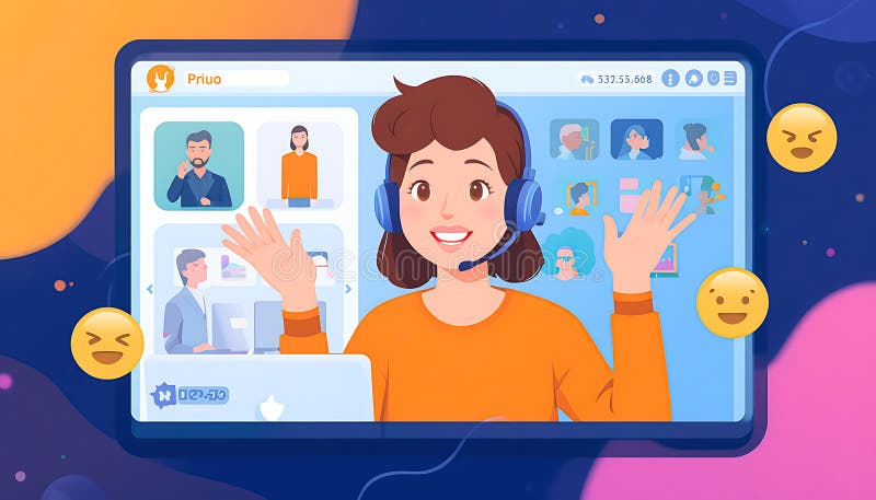 AI-Generated Customer Service Illustration Stock Illustration ...