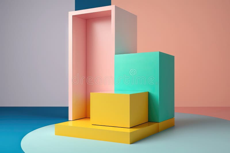 AI Generated 3d Abstract Scene Podium Mockup for Product Presentation ... AI Generated 3d Abstract Scene Podium Mockup for Product Presentation ...