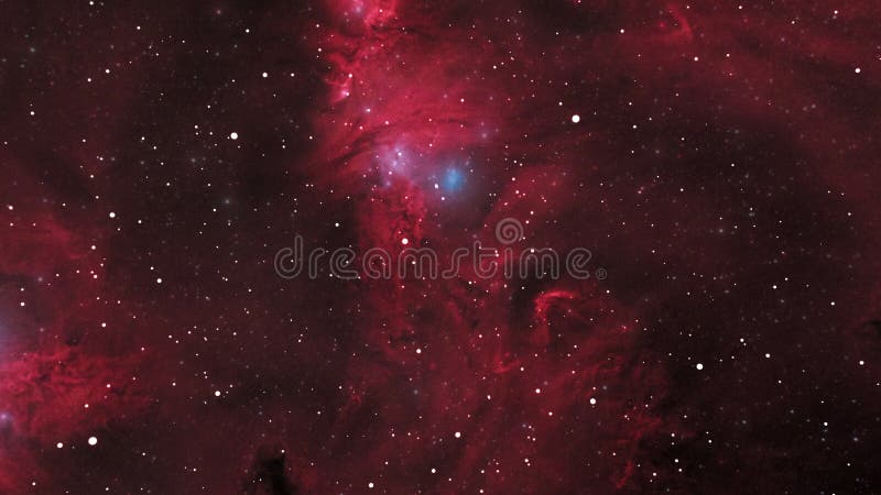 Immersive Celestial Scene of a Starry Red Night Sky with Floating and ...