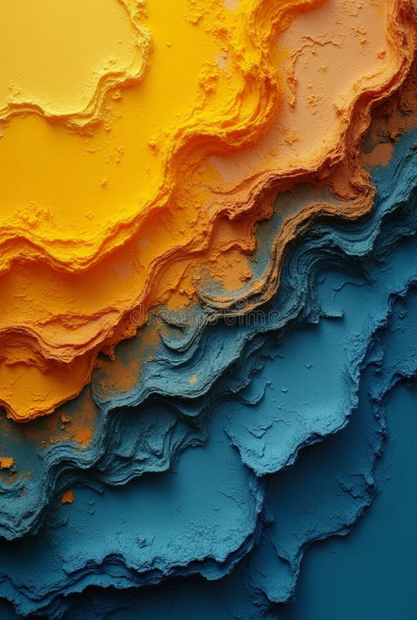 AI-generated 3D Layered Abstract Art Forming a Colorful Gradient Stock ...