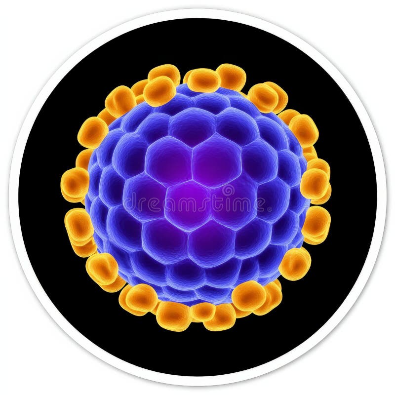 3d Rendered Molecule Cluster with Purple and Yellow Structure ...