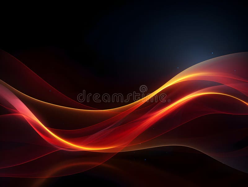 Dark Abstract Curve and Wavy Background with Gradient and Color Glowing ...