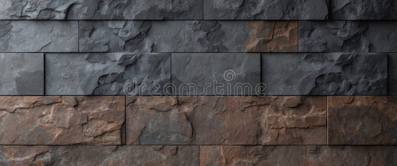 Dark Gray and Brown Stone Wall Texture Background Stock Image - Image ...