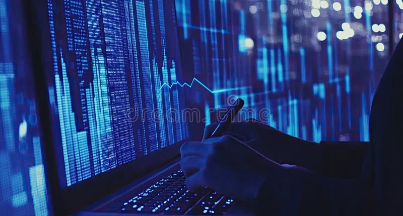 AI-Generated Data Analysis stock illustration. Illustration of ...