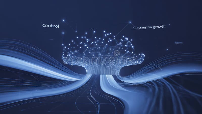 AI-Generated Data Growth Visualization Stock Video - Video of ...