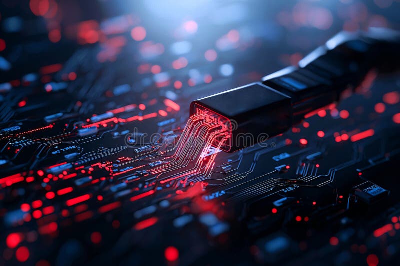 AI Generated Data Streams Flow through Cyberspace, Symbolizing the ...