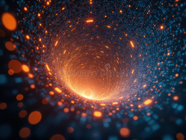 AI-generated Data Vortex with Machine Learning Code, Ai Stock ...