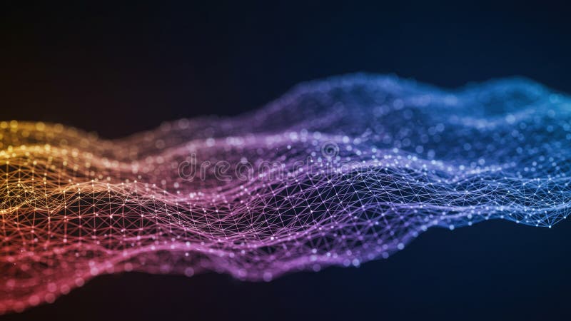AI-Generated Data Wave stock illustration. Illustration of futuristic ...