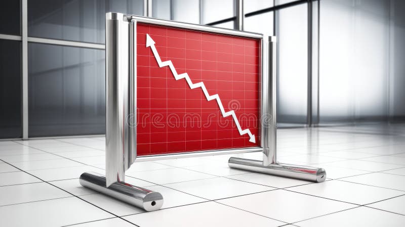 AI-Generated Declining Graph Stock Illustration - Illustration of ...