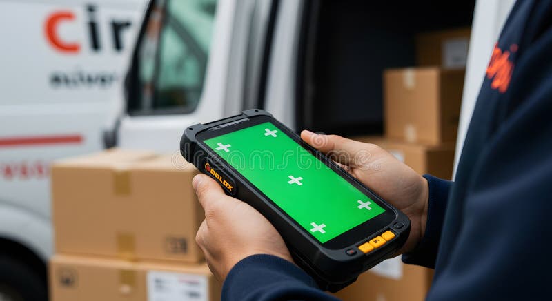 AI-Generated Delivery App Mockup Stock Photo - Image of ecommerce ...