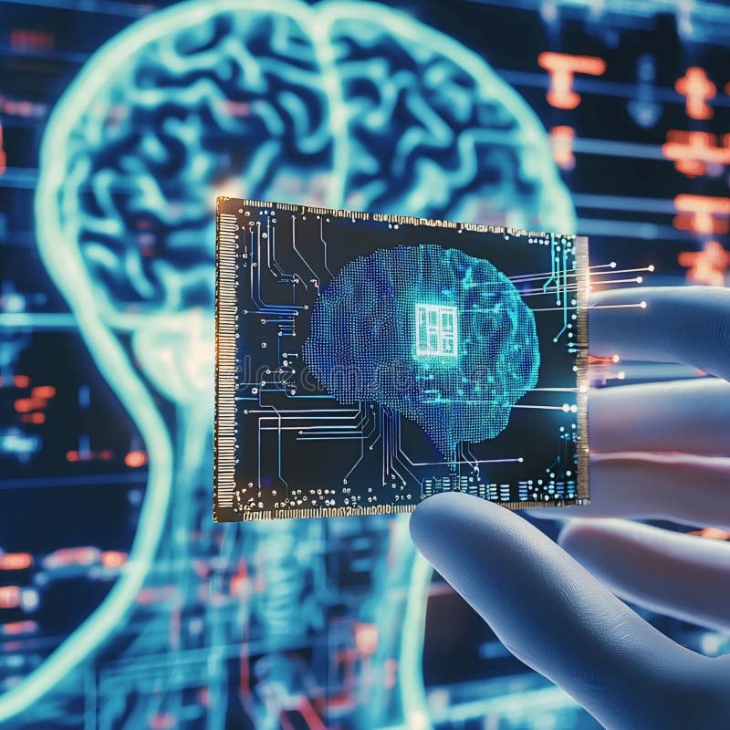 AI Chip Revolutionizing Medical Imaging Stock Image - Image of signage ...