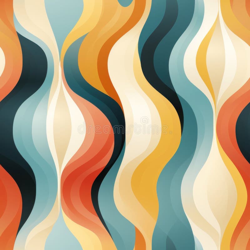 Seamless Pattern that Combines Clean Lines and Minimalistic Forms in a ...