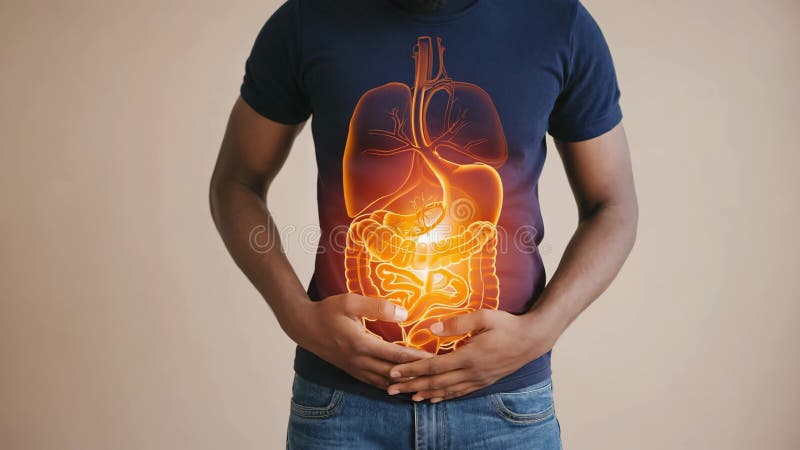 AI-Generated Digestive System Visualization Stock Video - Video of ...