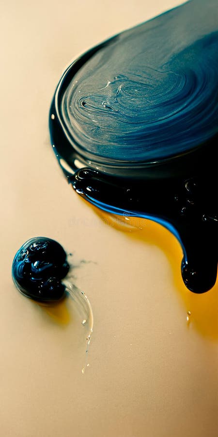 AI Generated Digital Art of Abstract Flowing Colorful Ink Stock ...