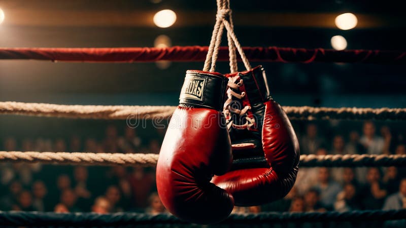 AI Generated Digital Art of a Boxing Gloves Stock Illustration ...