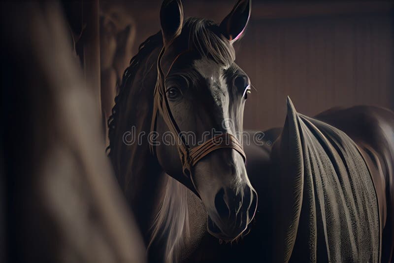 Dramatic Premonition, Made with Generative AI Stock Illustration ...