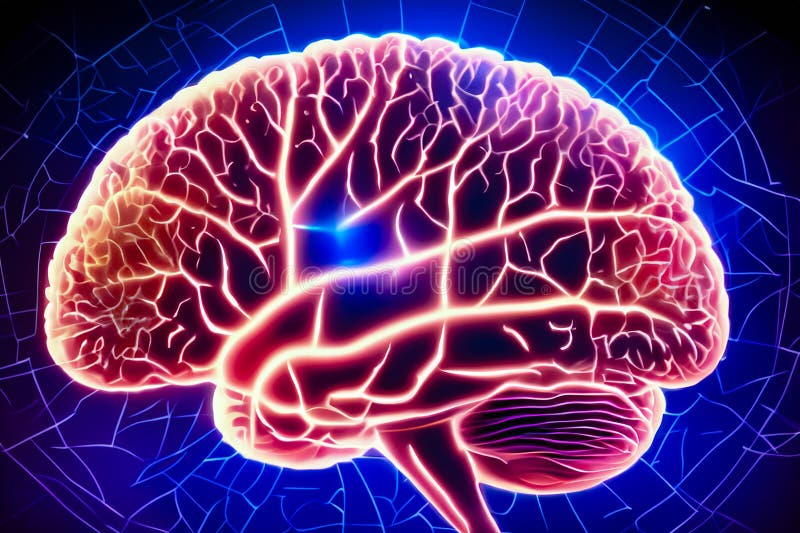 Ai Generated Digital Background Neural Networks Brains Stock ...