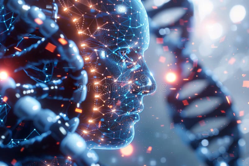 Digital Man: Exploring the Virtual Blueprint of Human Genetics Stock ...