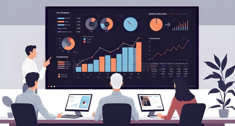 AI Generated Digital Marketing Strategy Visualization with a Team ...
