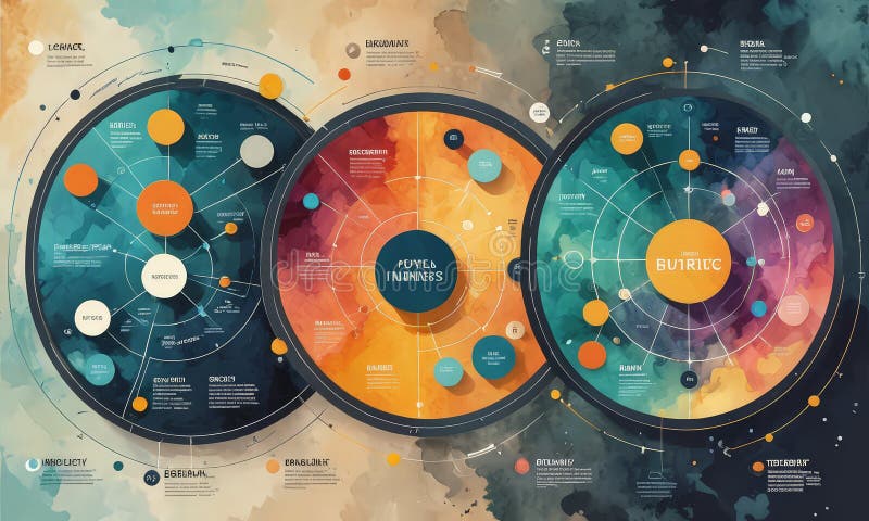The planets infographic stock illustration. Illustration of ornate ...