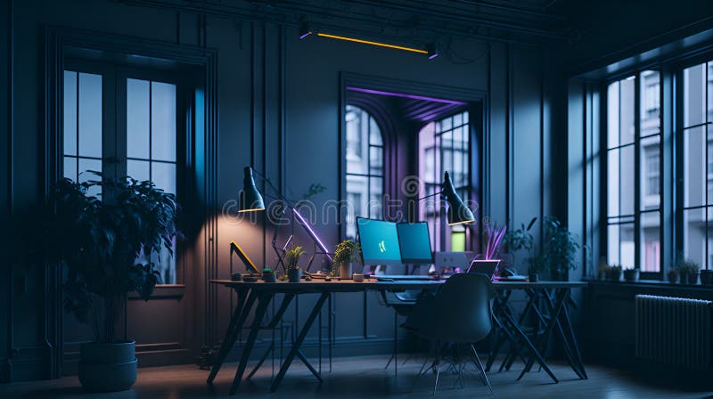 Lit Workspace Stock Illustrations – 93 Lit Workspace Stock ...