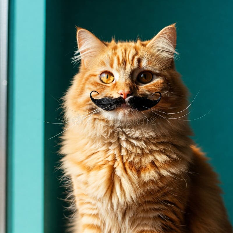 AI-Generated: the Distinguished Feline Stock Illustration ...