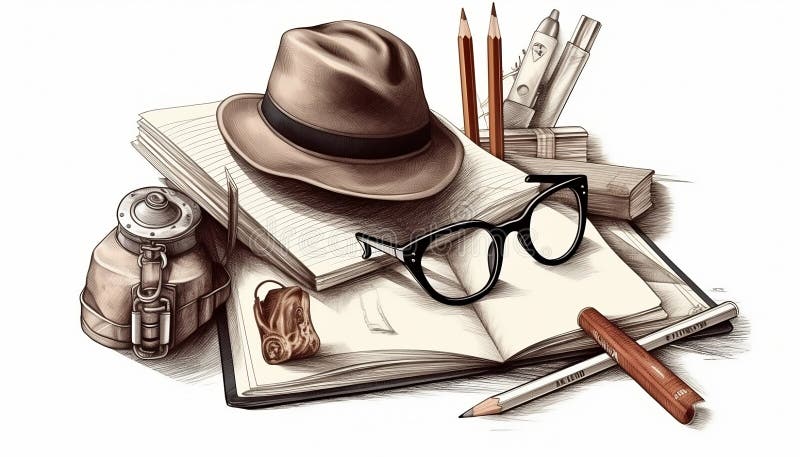 AI Generated Drawing of School Items for Teachers Day Stock ... AI Generated Drawing of School Items for Teachers Day Stock ...