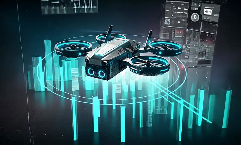 AI-Generated Drone Visualization Stock Video - Video of digital ...