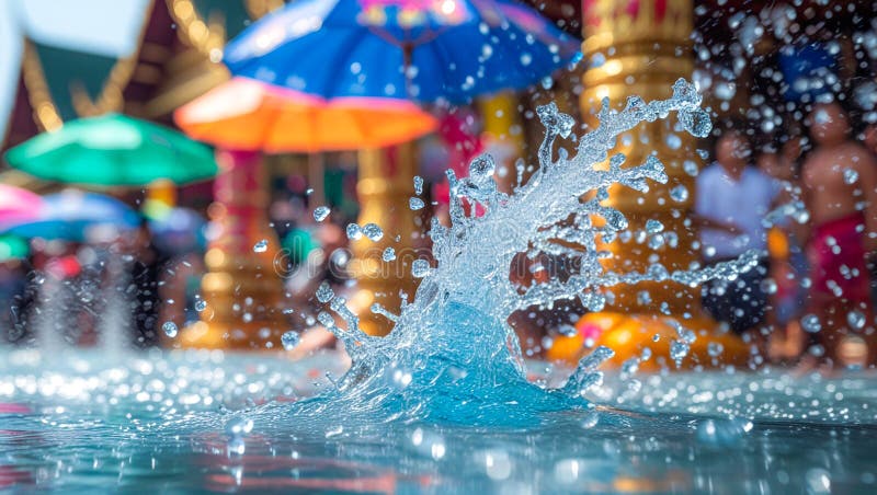 Thailand S Famous Songkran Festival Water Splash Stock Image AI ...