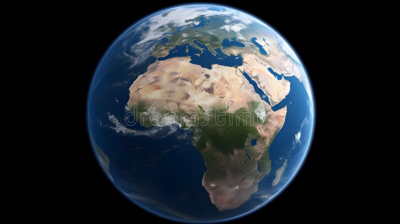 Ai Generated Earth Planet Viewed from the Sky at Night Scape View ...