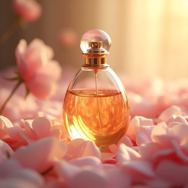 Easter: Elegant Easter Perfume Ad with Crystal-Clear Glass Bottle ...