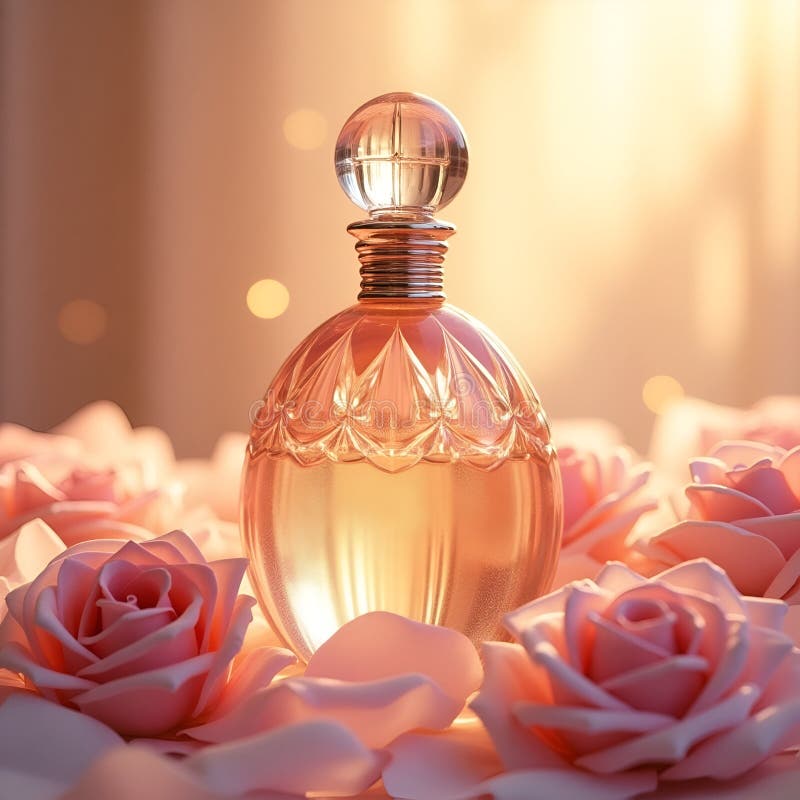 Easter: Elegant Easter Perfume Ad with Crystal-Clear Glass Bottle ...