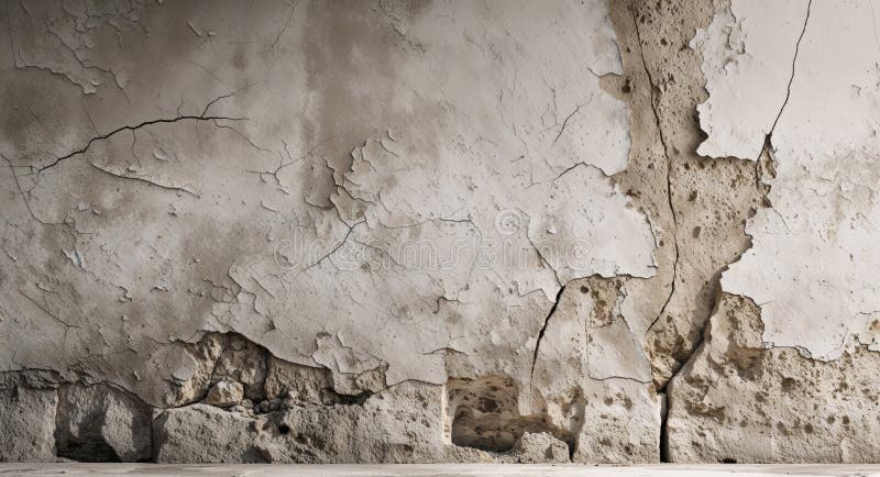 The Effect of an Old Wall with Scratches and Damage Stock Image - Image ...