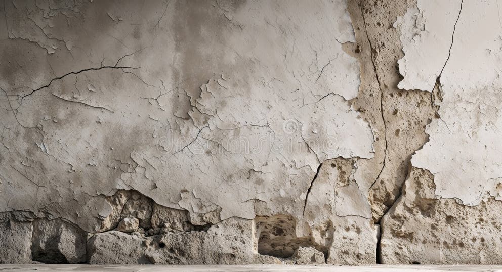 The Effect of an Old Wall with Scratches and Damage Stock Image - Image ...