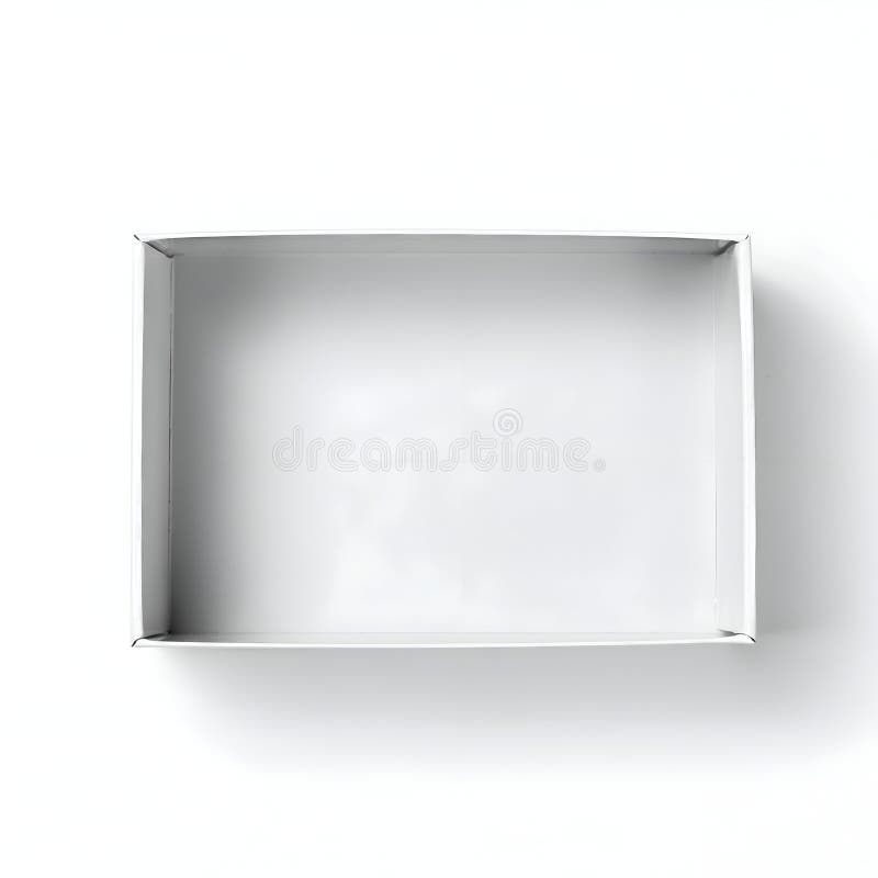 AI-Generated Empty White Cardboard Box - Sleek and Minimalist Packaging ...