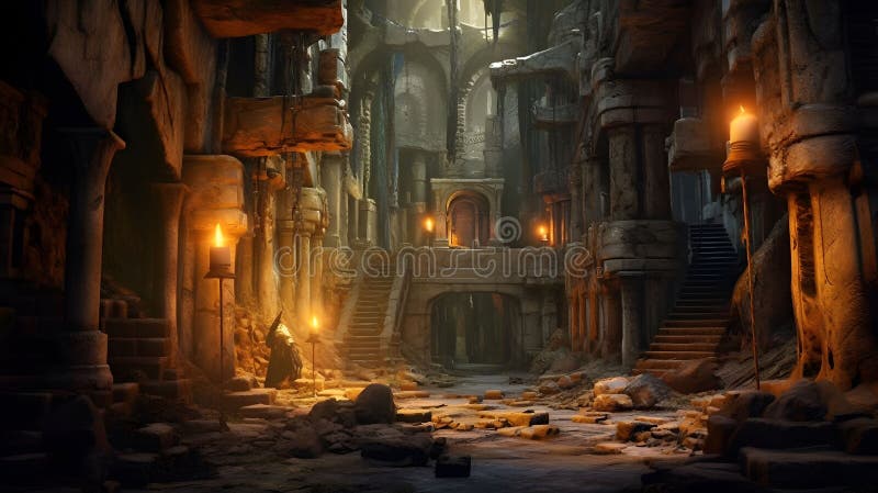 The witcher Environment stock illustration. Illustration of references - 300098125