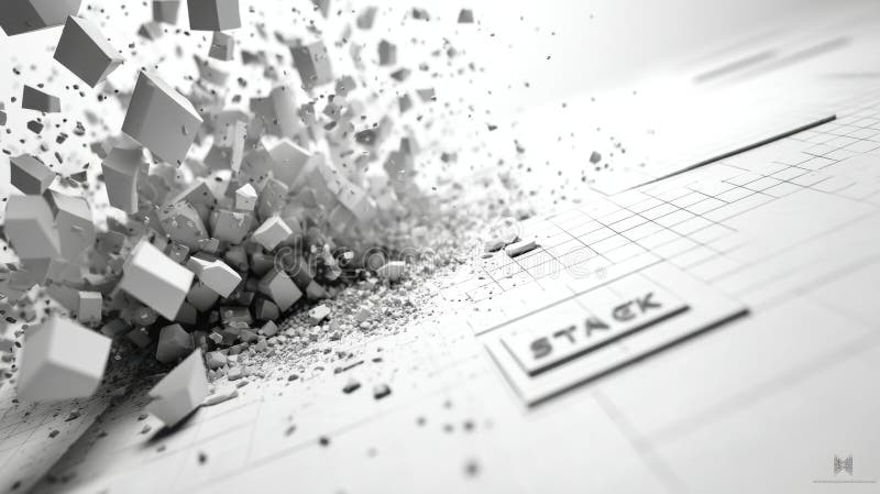 AI-Generated Exploding Stack Stock Illustration - Illustration of ...