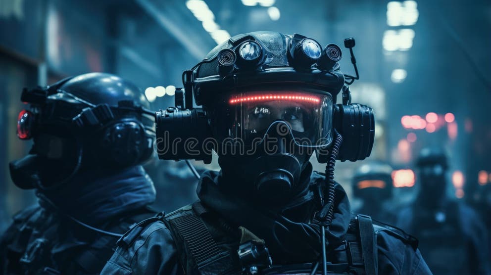 AI Generated Advanced Technology of Urban Special Forces Night Vision ...