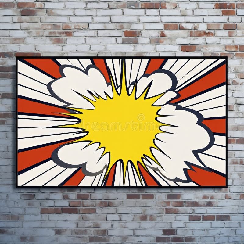 AI Generated Explosion in Frame Stock Illustration - Illustration of ...