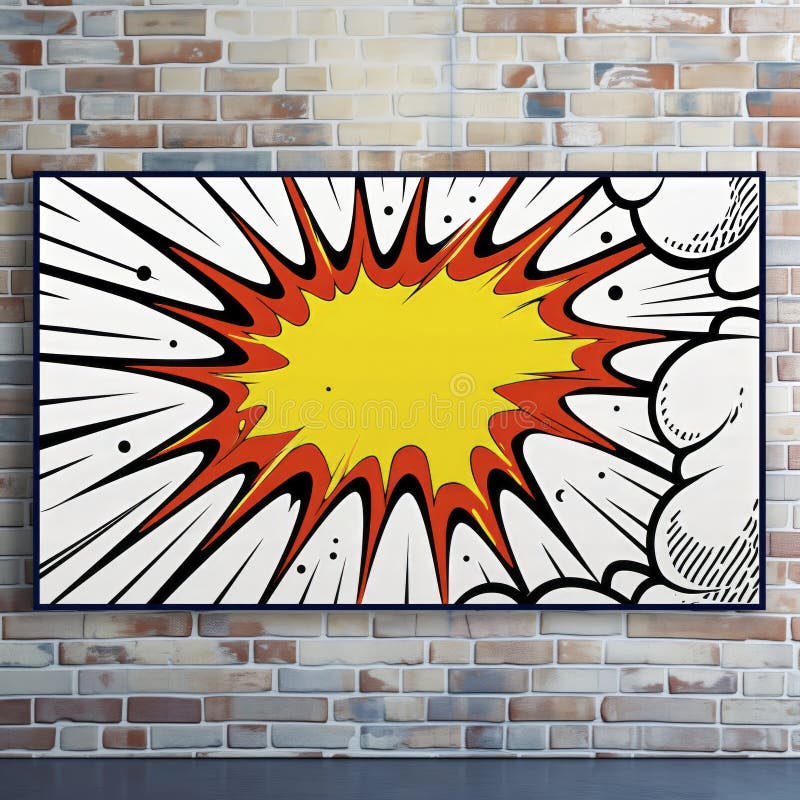 AI Generated Explosion in Frame Stock Illustration - Illustration of ...
