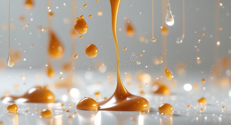 Fine Droplets and Threads of Glossy Caramel with an Elastic Texture ...